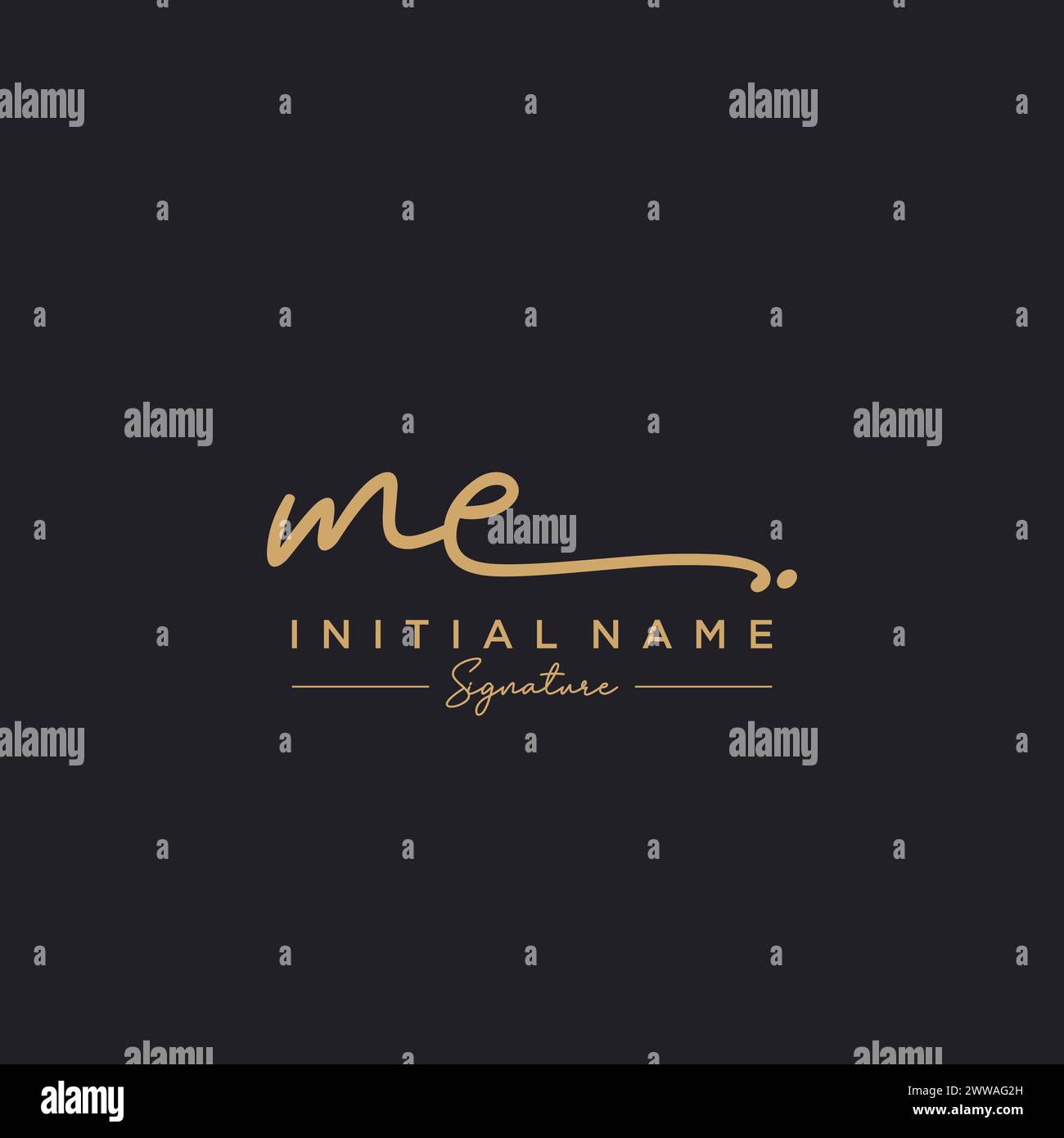ME Signature Logo Template Vector Stock Vector Image & Art - Alamy