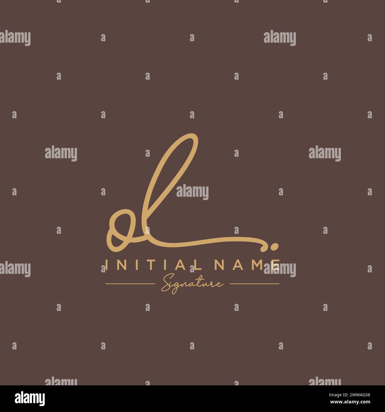 OL Signature Logo Template Vector Stock Vector Image & Art - Alamy