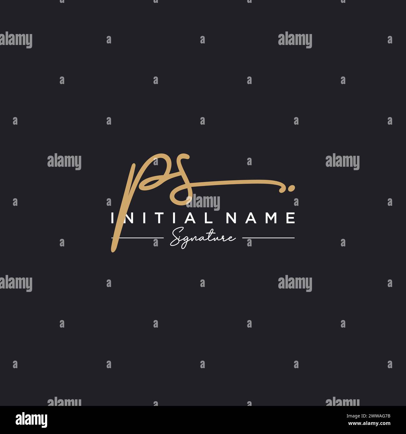 Logo ps vector vectors hi-res stock photography and images - Alamy