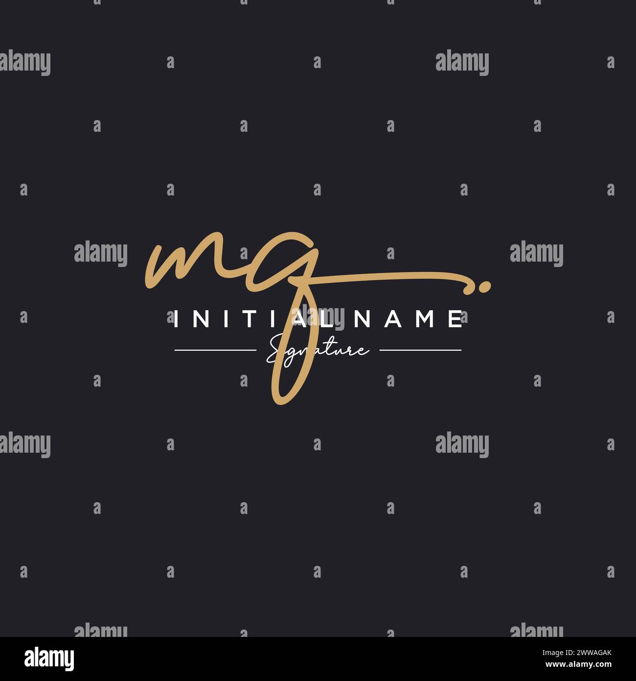 MQ Signature Logo Template Vector Stock Vector Image & Art - Alamy