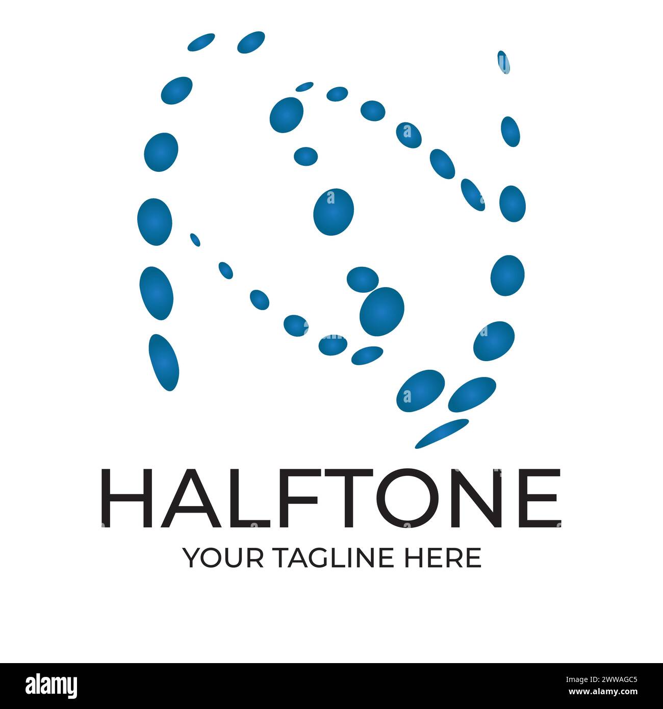 Simple halftone logo vector illustration Stock Vector Image & Art - Alamy