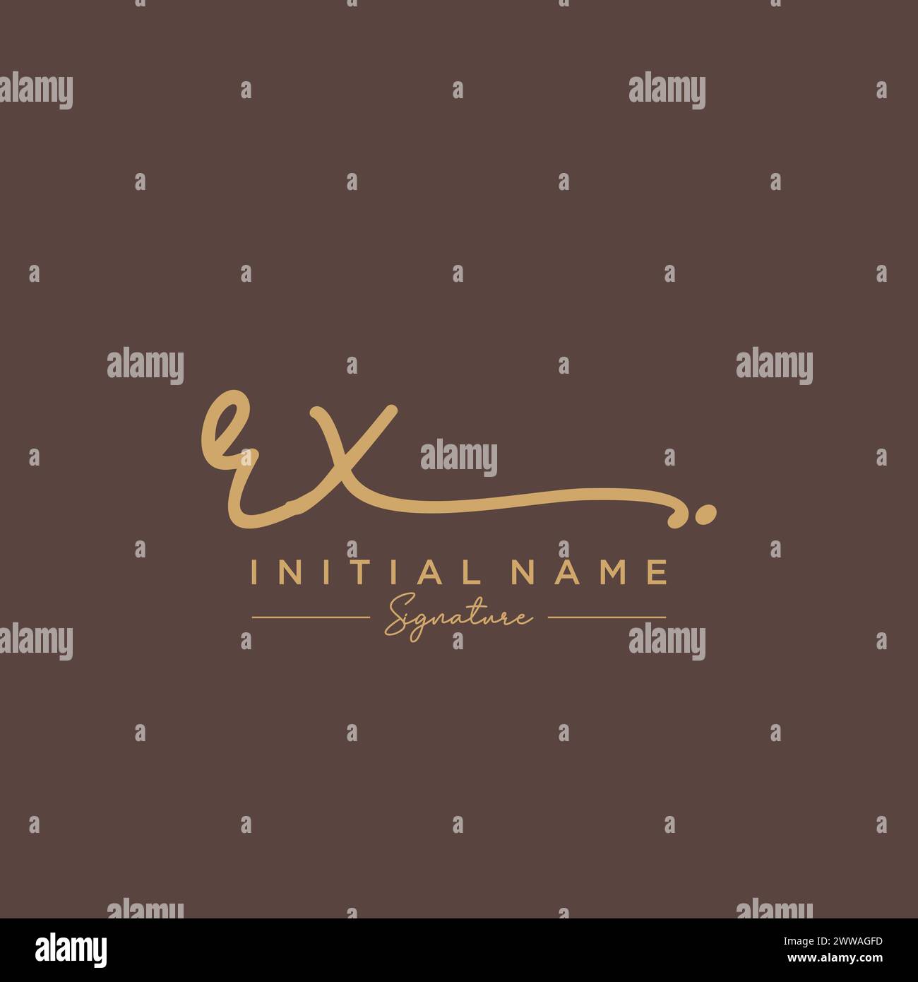 RX Signature Logo Template Vector Stock Vector Image & Art - Alamy