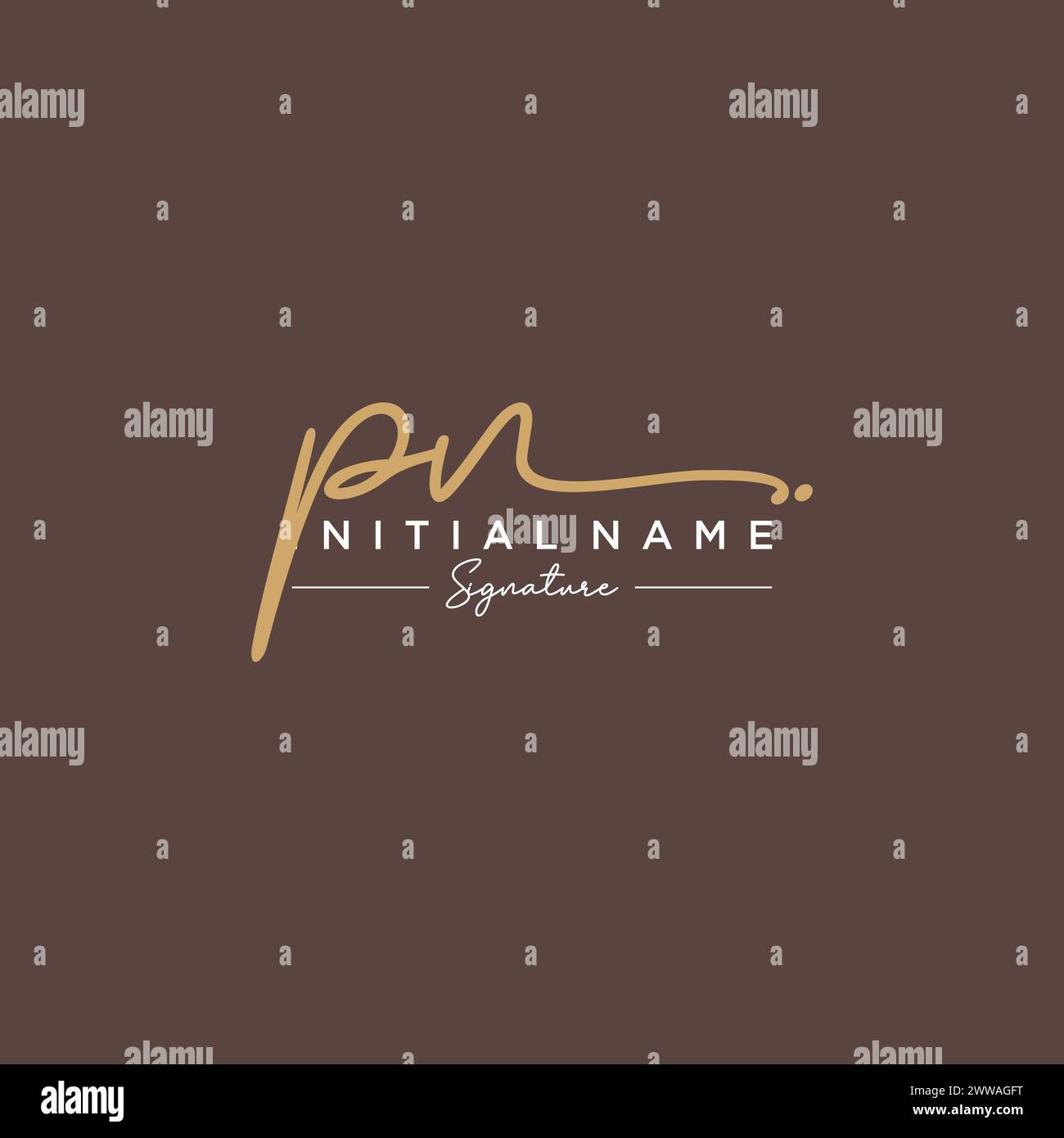 PN Signature Logo Template Vector Stock Vector Image & Art - Alamy