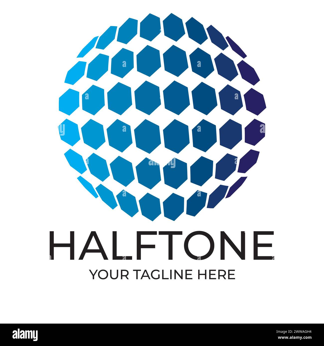 Simple halftone logo vector illustration Stock Vector Image & Art - Alamy