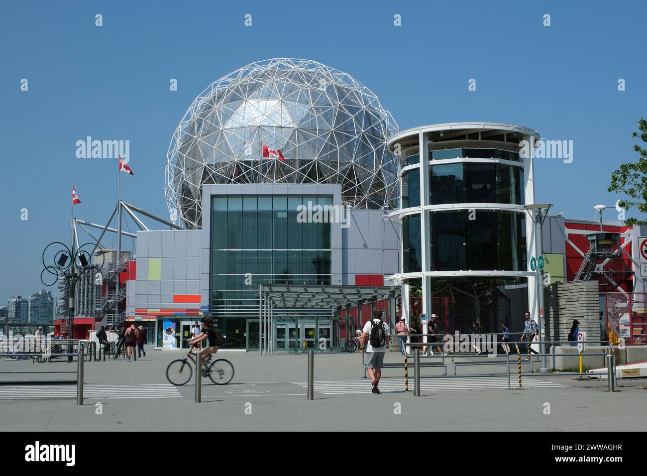 Views of the landmark Science World in Vancouver, Canada 03.23.2024 ...