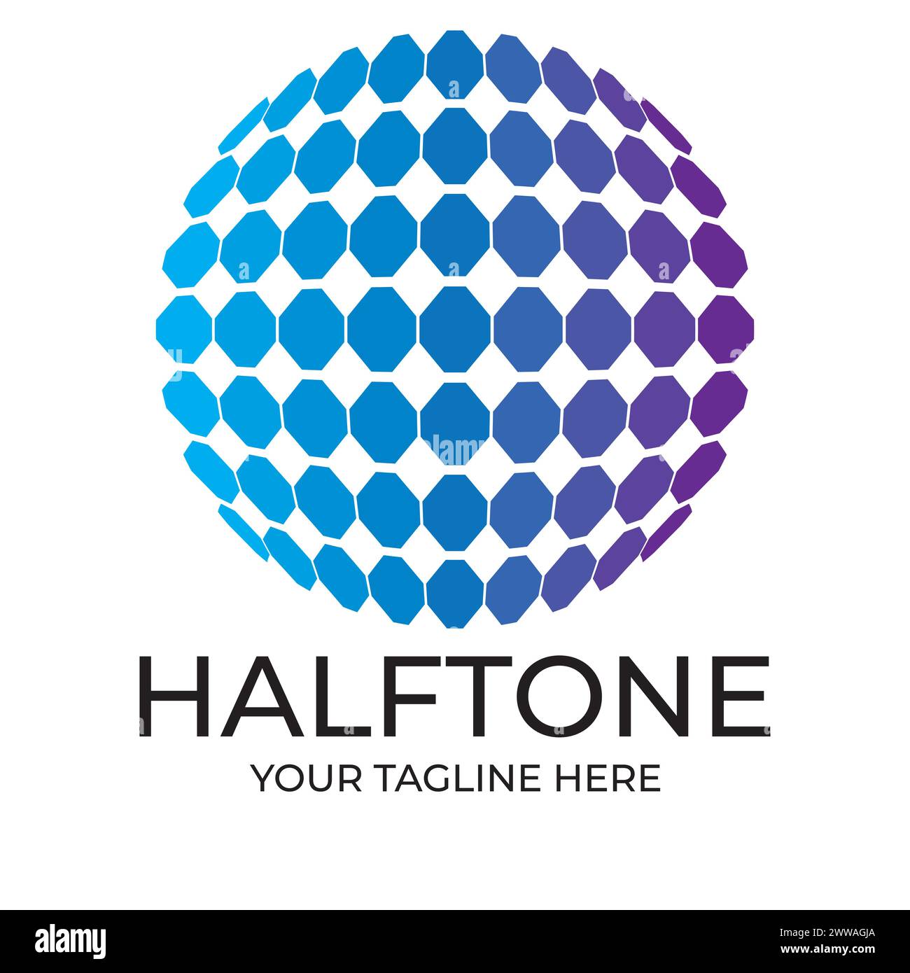 Simple halftone logo vector illustration Stock Vector Image & Art - Alamy