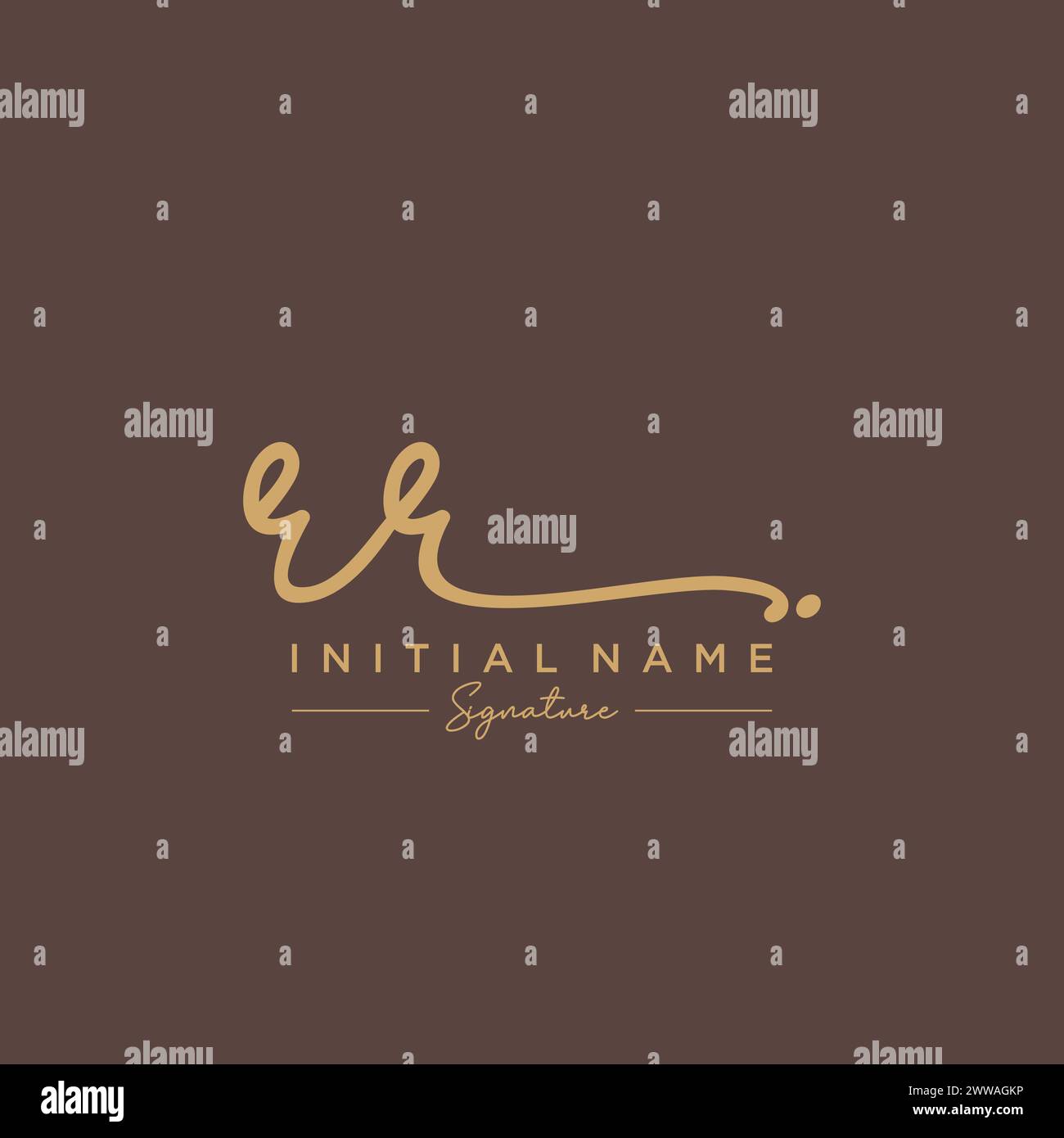 RR Signature Logo Template Vector Stock Vector Image & Art - Alamy