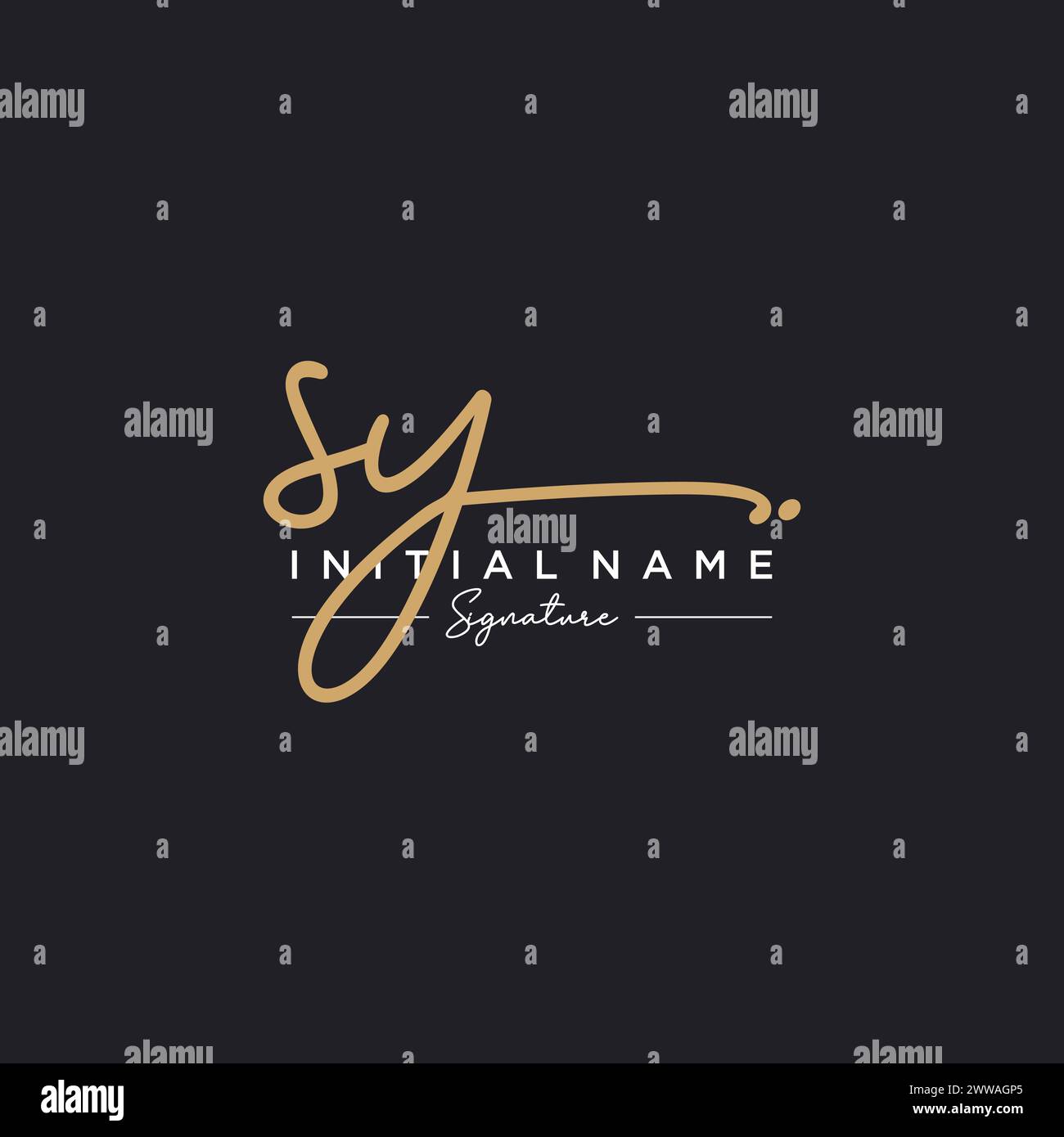 Sy modern logo hi-res stock photography and images - Alamy