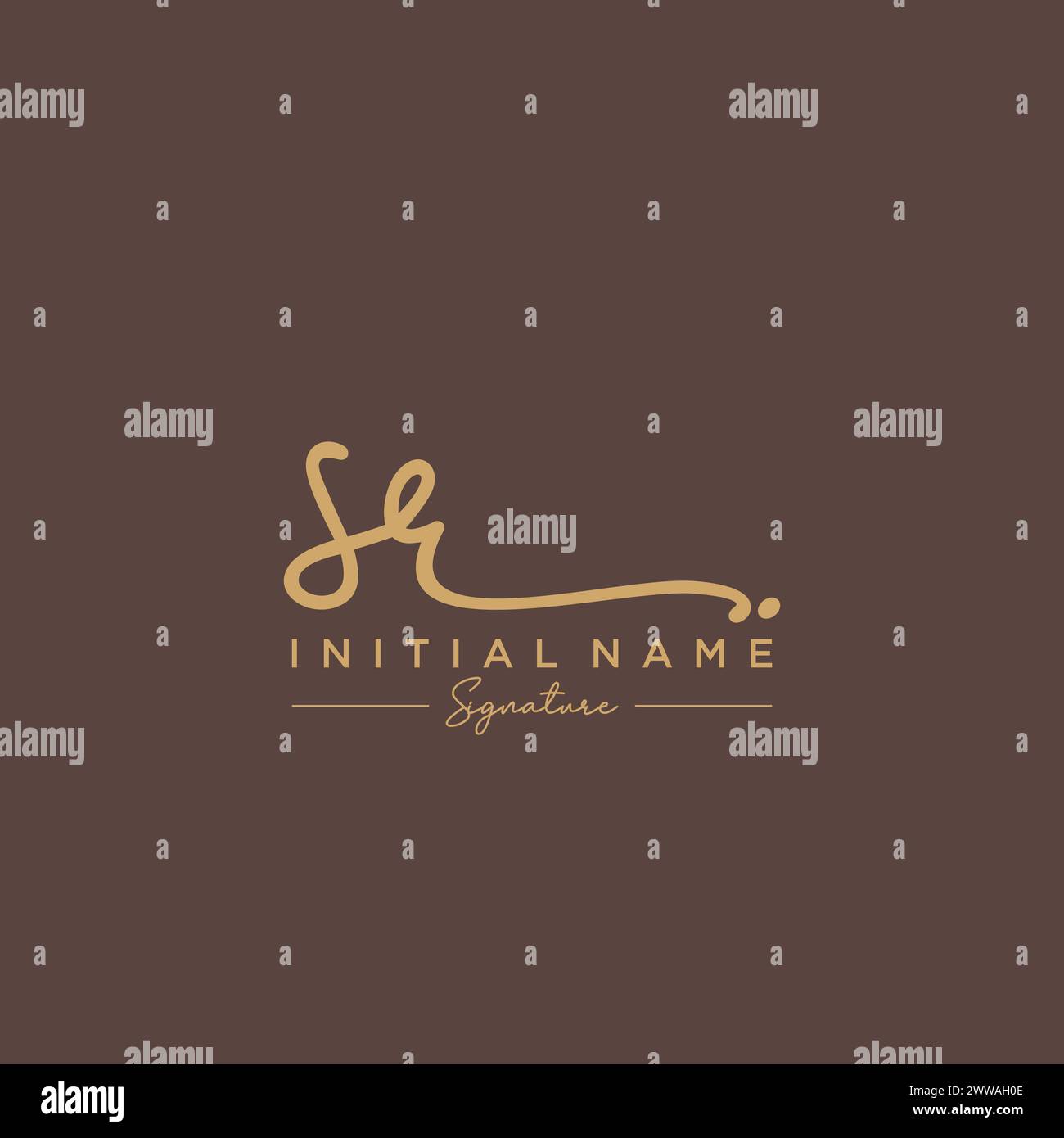 Sr logo letter design vector vectors hi-res stock photography and ...