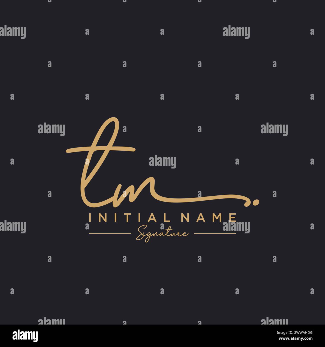 Tm logo design Stock Vector Images - Alamy