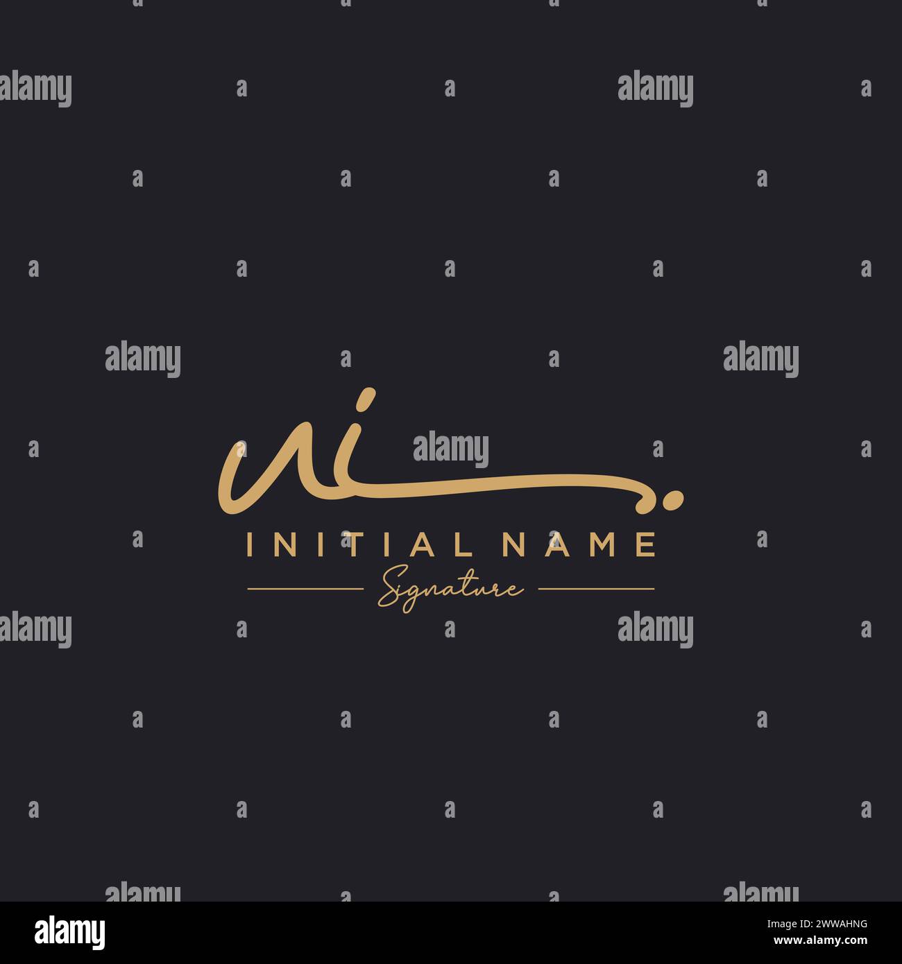 Ui signature Stock Vector Images - Alamy