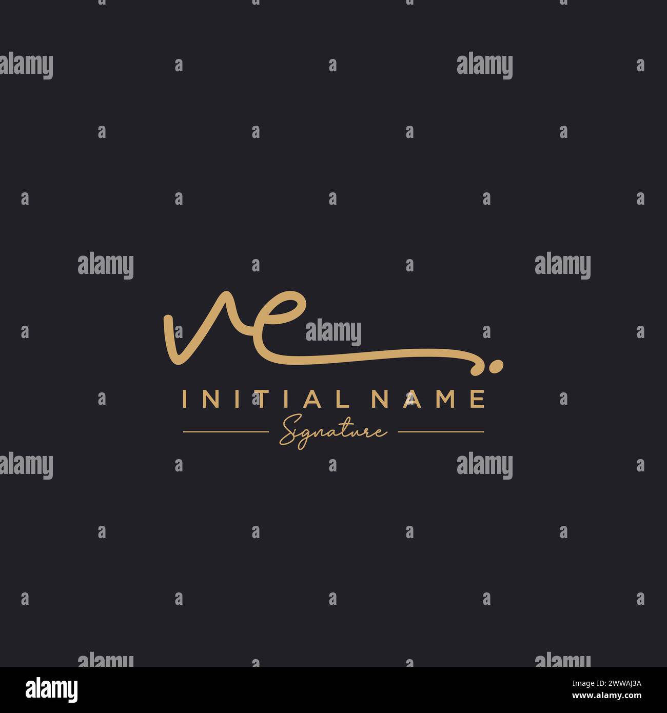 VE Signature Logo Template Vector Stock Vector Image & Art - Alamy