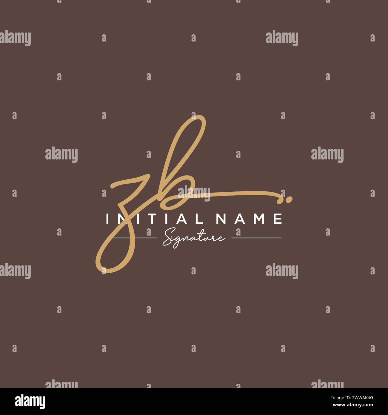 Zb signature Stock Vector Images - Alamy