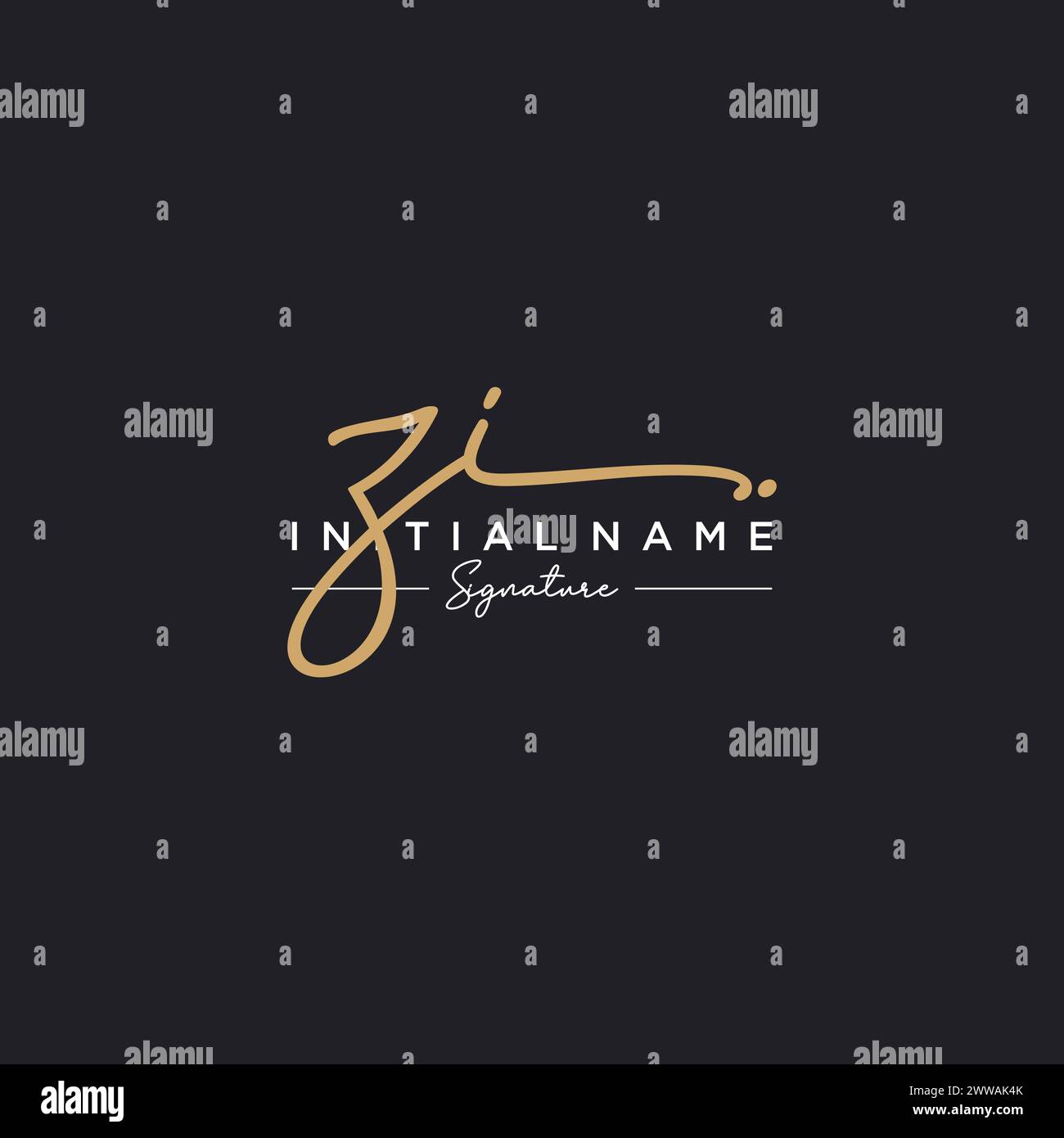 Initial zi logo hi-res stock photography and images - Alamy