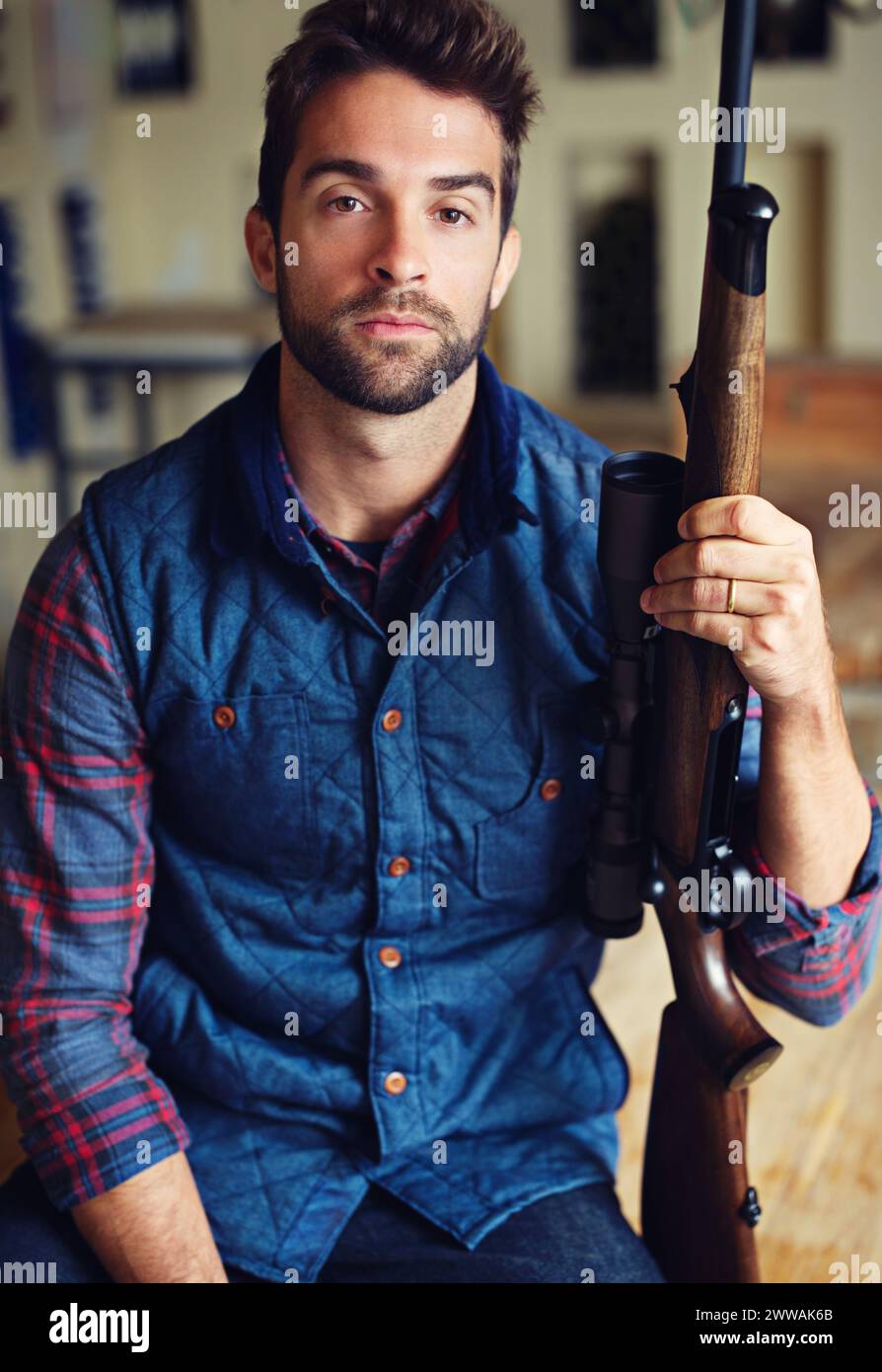 Trophy hunter face hi-res stock photography and images - Alamy