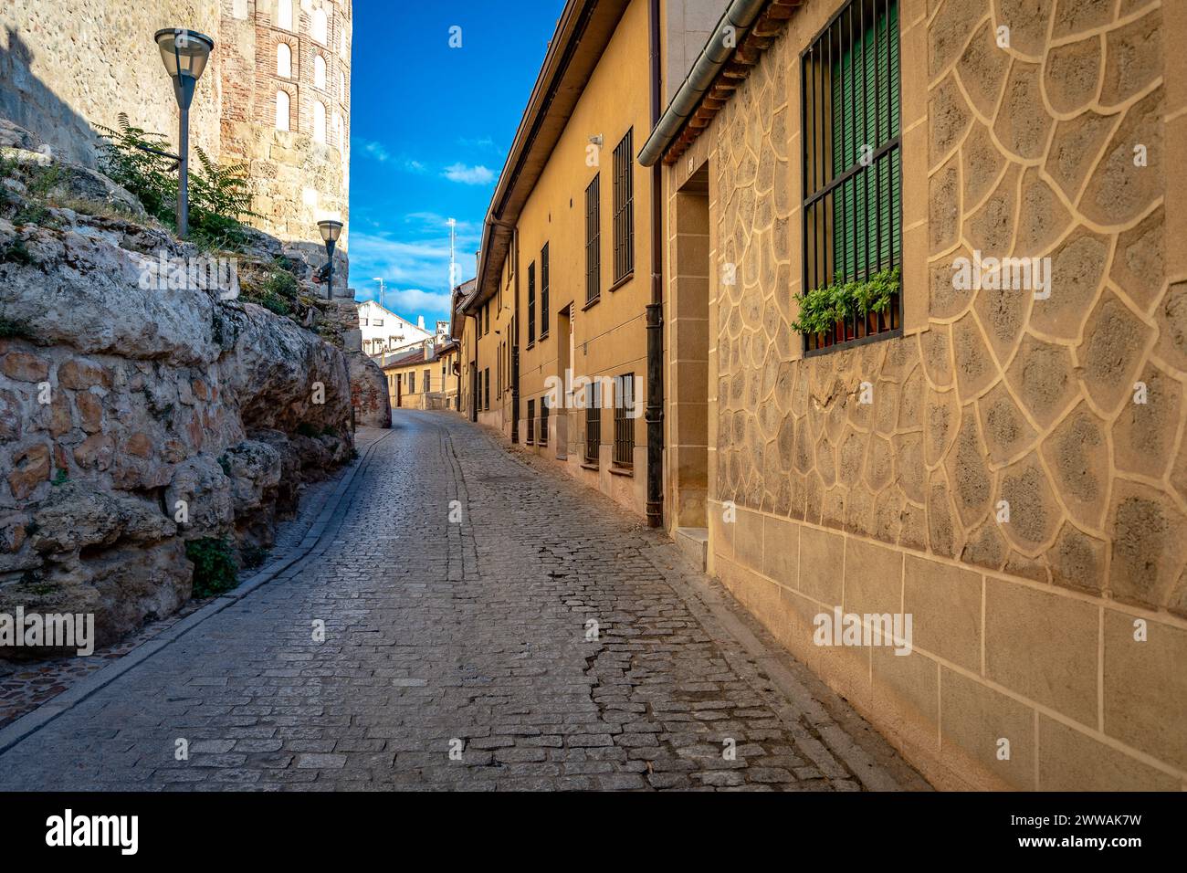 Medieval city streets in Segovia, Spain Stock Photo - Alamy