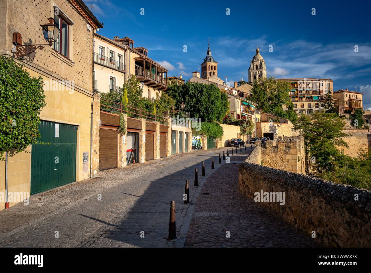 Medieval city streets in Segovia, Spain Stock Photo - Alamy