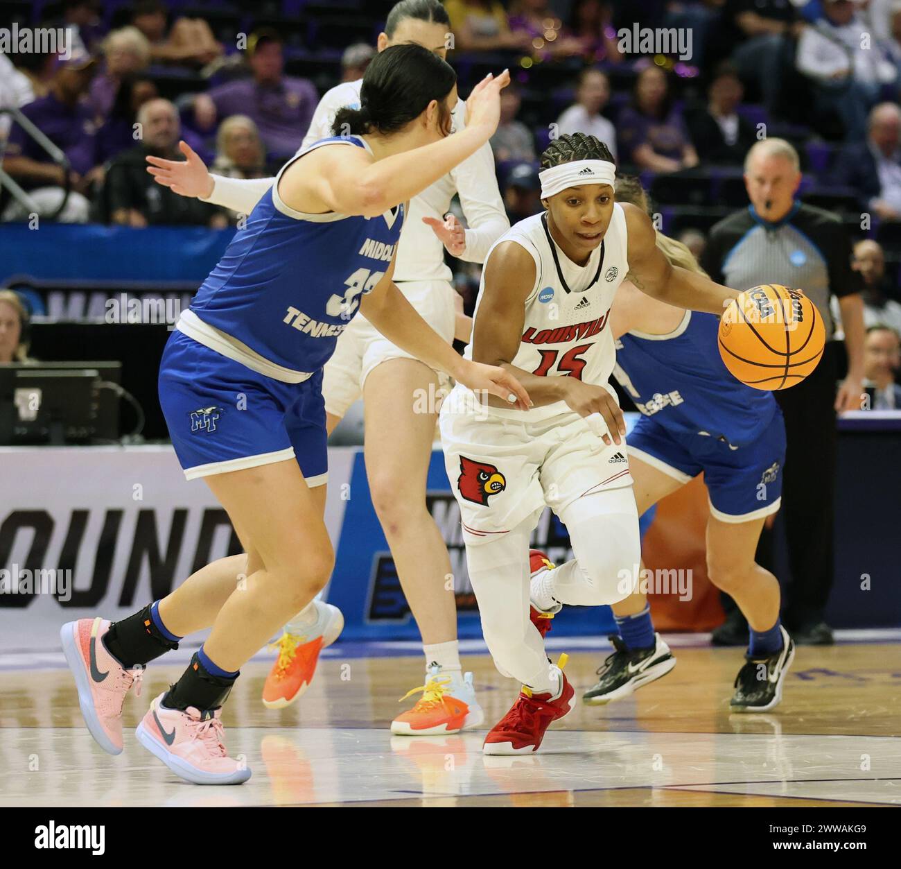 Baton Rouge, USA. 22nd Mar, 2024. Louisville Cardinals guard Nina ...