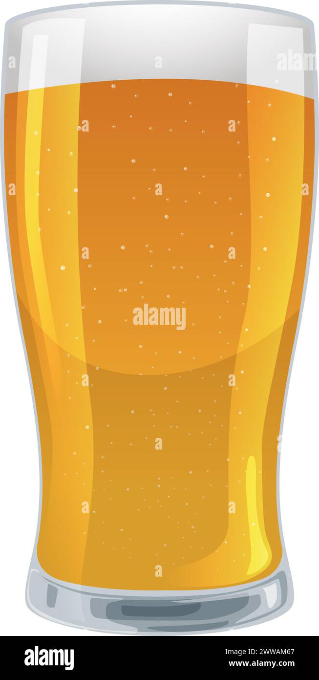 Vector illustration of a full pint of beer Stock Vector Image & Art - Alamy
