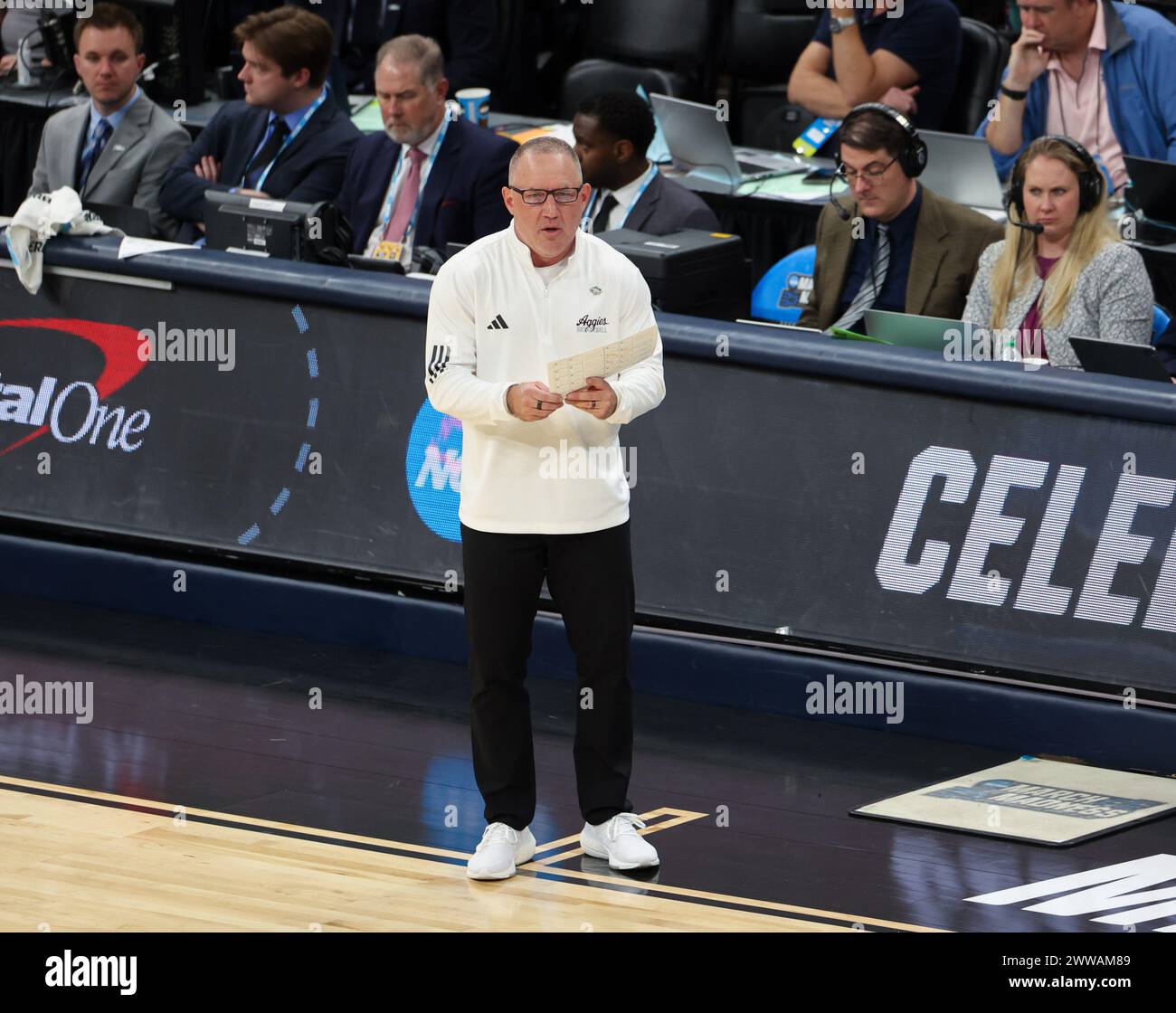 Memphis, Tennessee, USA. 22nd Mar, 2024. Texas A&M head coach BUZZ ...