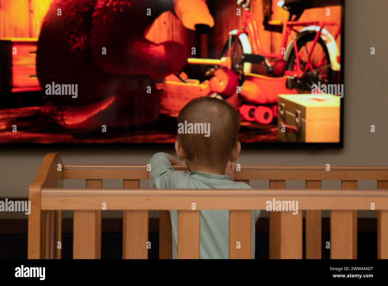 The concept of a childs loneliness when watching cartoons without the ...