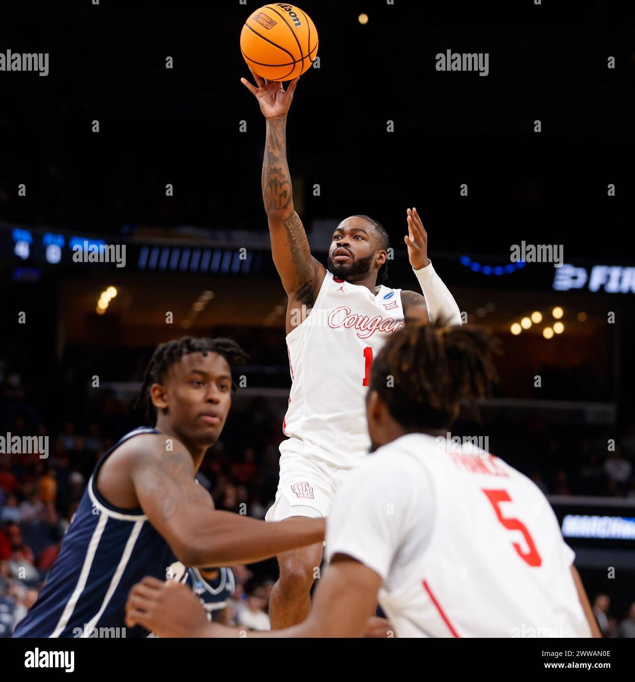 Memphis, Tennessee, USA. 22nd Mar, 2024. Houston guard JAMAL SHEAD (1 ...