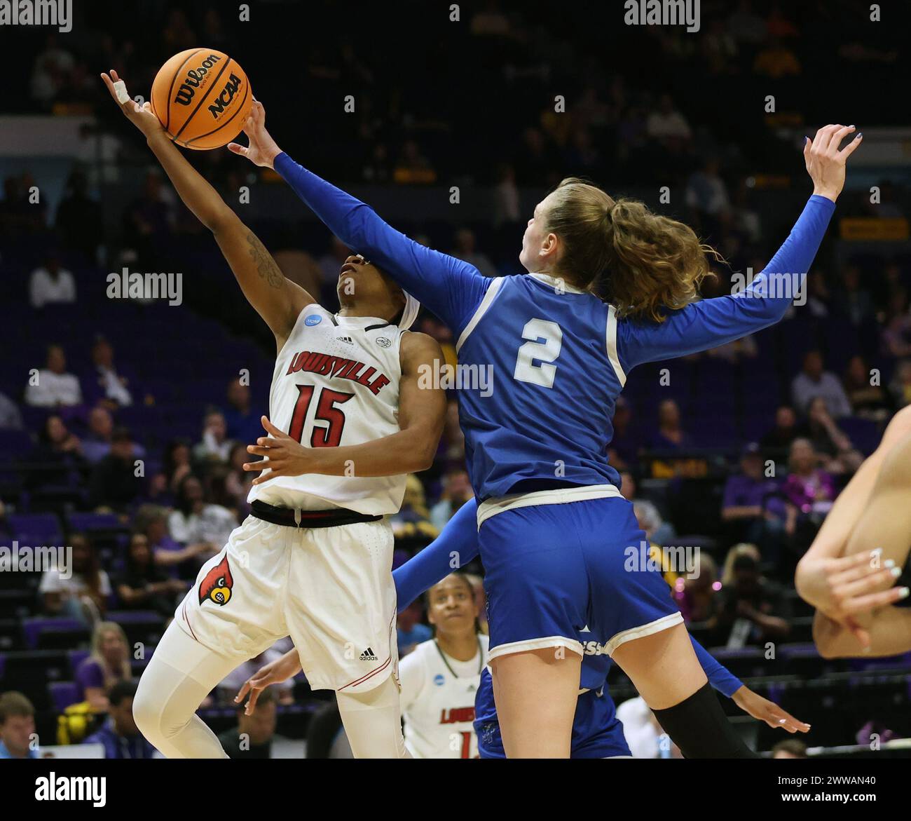 Baton Rouge, USA. 22nd Mar, 2024. Middle Tennessee Blue Raiders guard ...