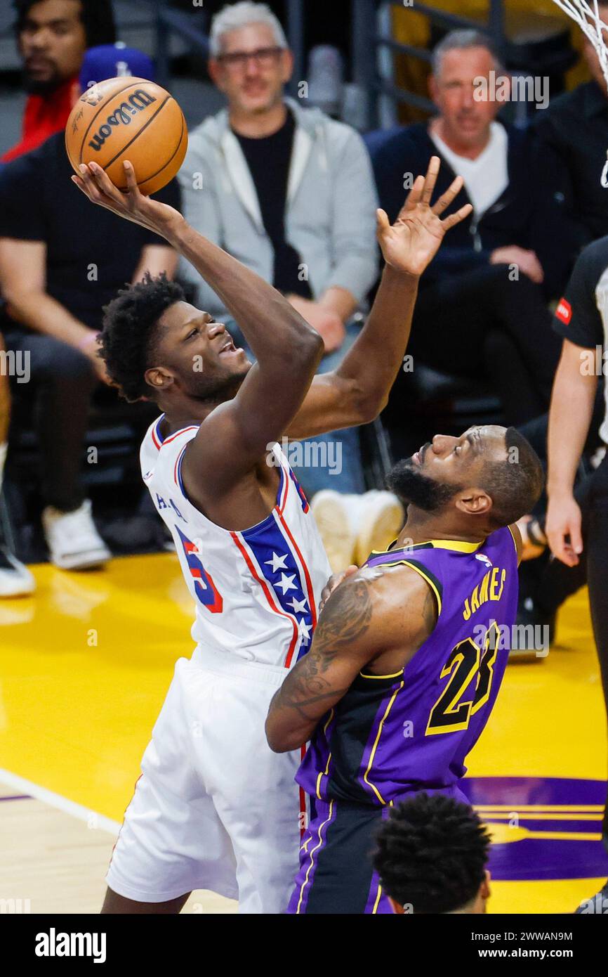 Los Angeles, California, USA. 22nd Mar, 2024. Philadelphia 76ers' Mo ...