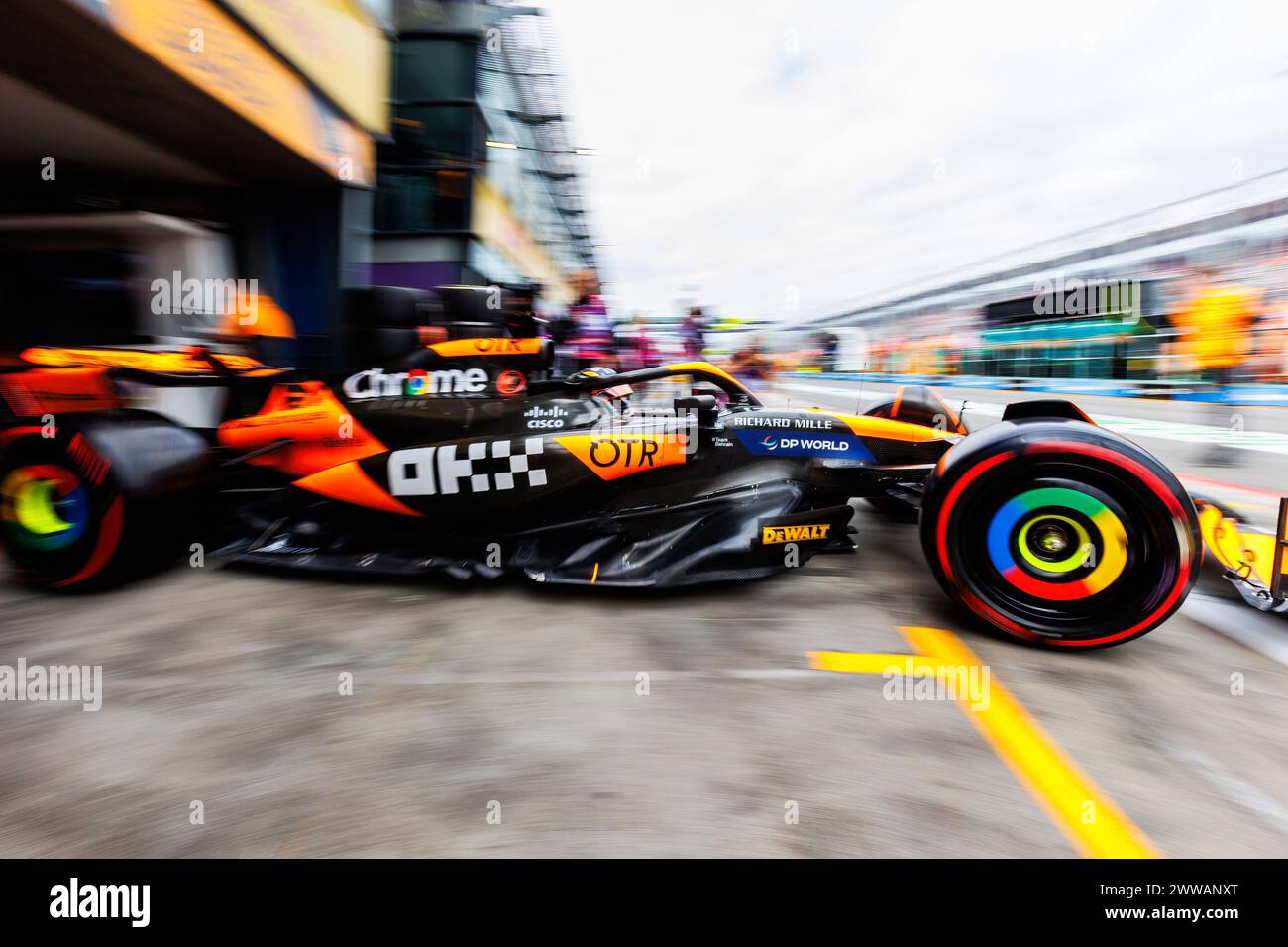 Melbourne, Australia. 23rd Mar, 2024. Oscar Piastri of Australia drives ...