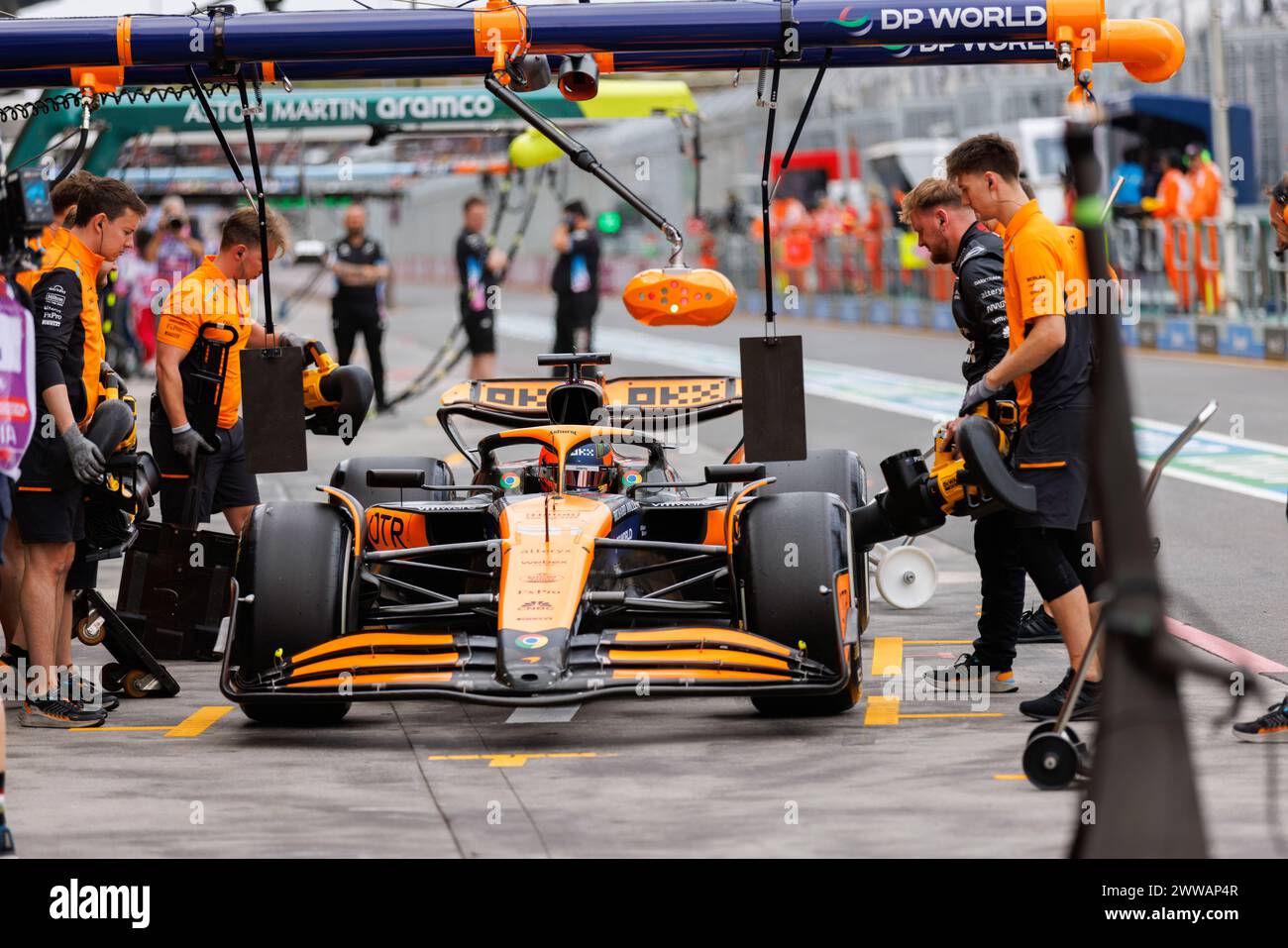 Melbourne, Australia. 23rd Mar, 2024. Oscar Piastri of Australia drives ...
