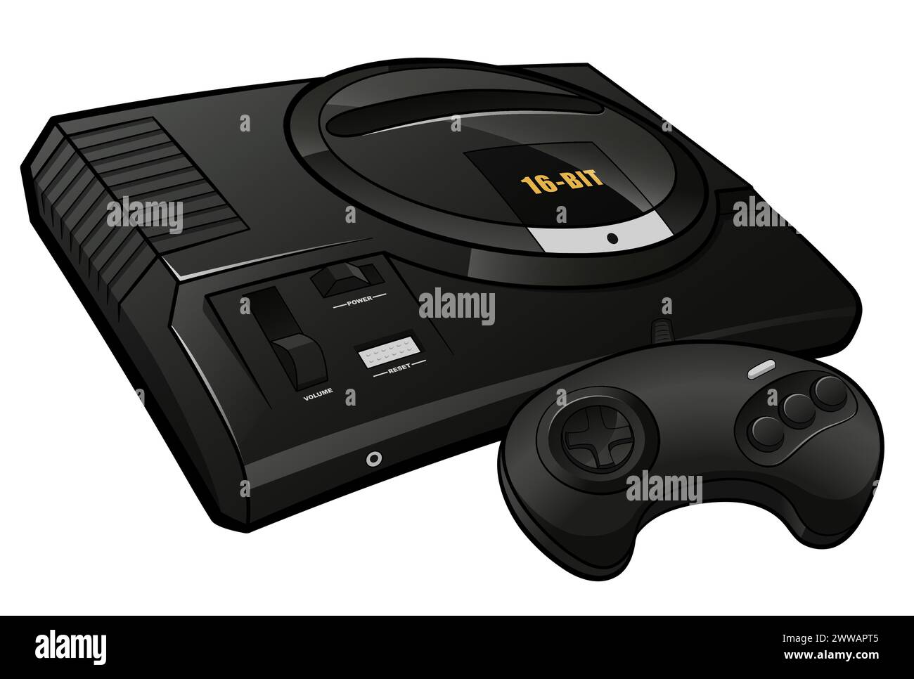 Illustration of videogame or gaming console isolated Stock Vector Image ...
