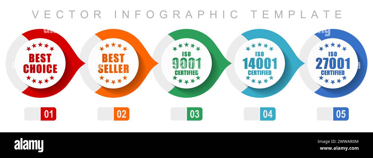 Business flat design infographic template, miscellaneous symbols such ...