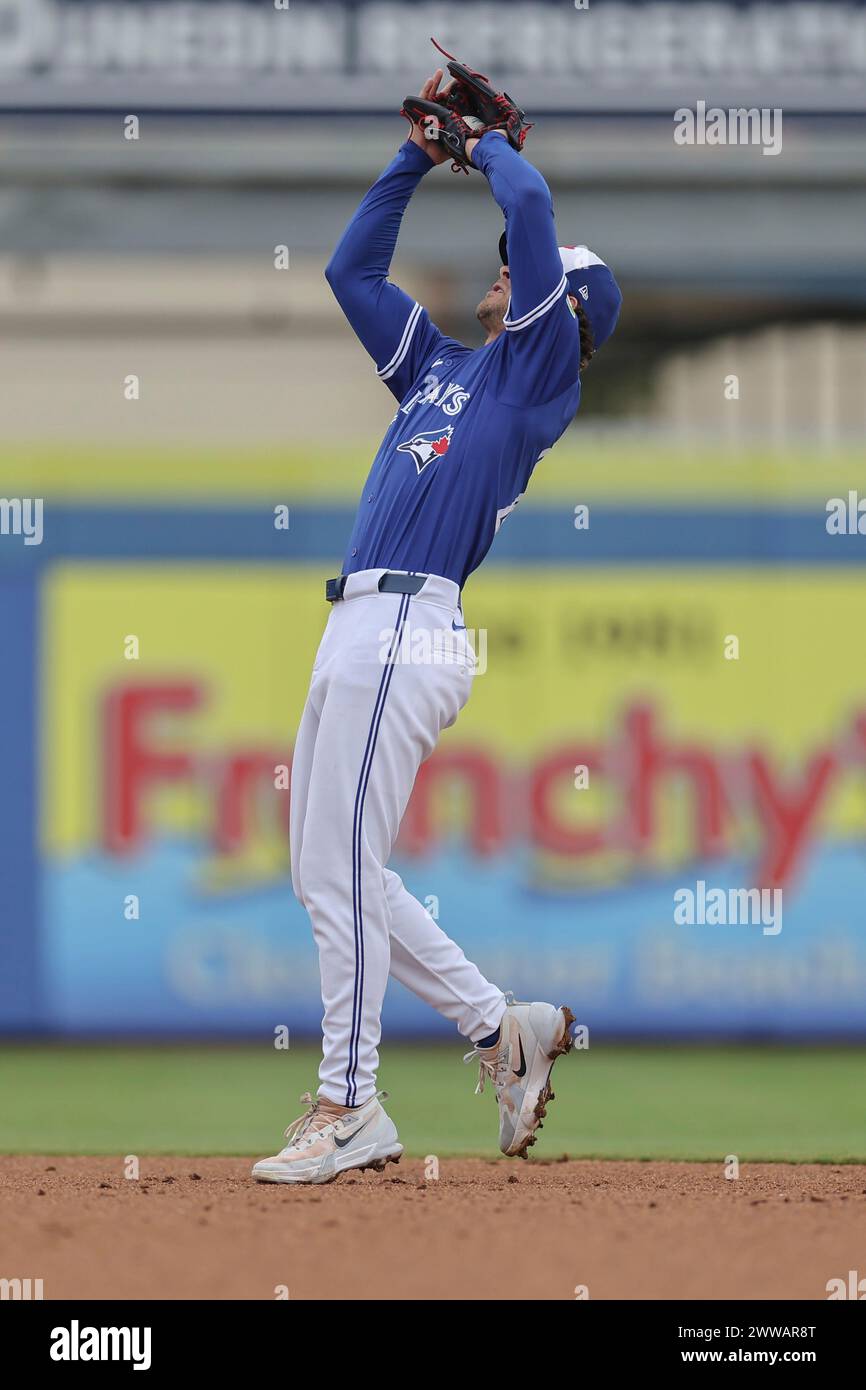 Dunedin, FL: Toronto Blue Jays second baseman Ernie Clement (28 ...