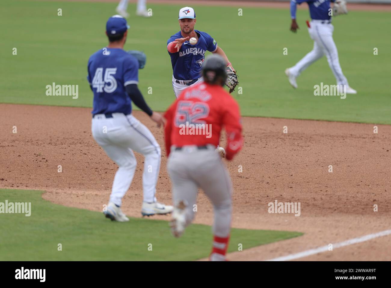 Dunedin, FL: Toronto Blue Jays first baseman Damiano Palmegiani (86 ...