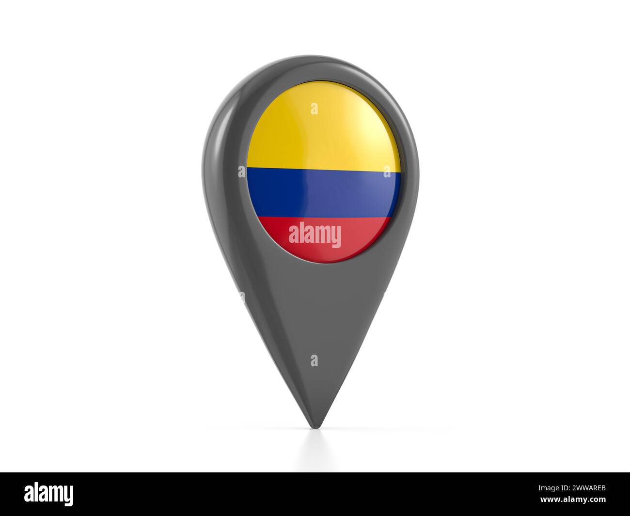 Colombia map pin hi-res stock photography and images - Alamy