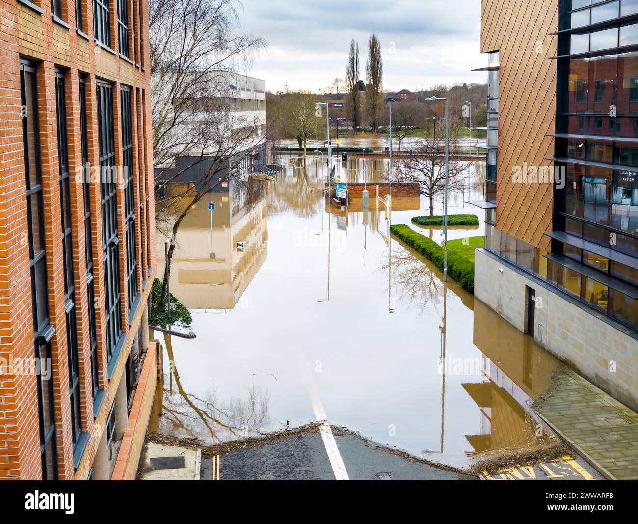 Extreme weather conditions,extensive flooding,after heavy,prolonged ...