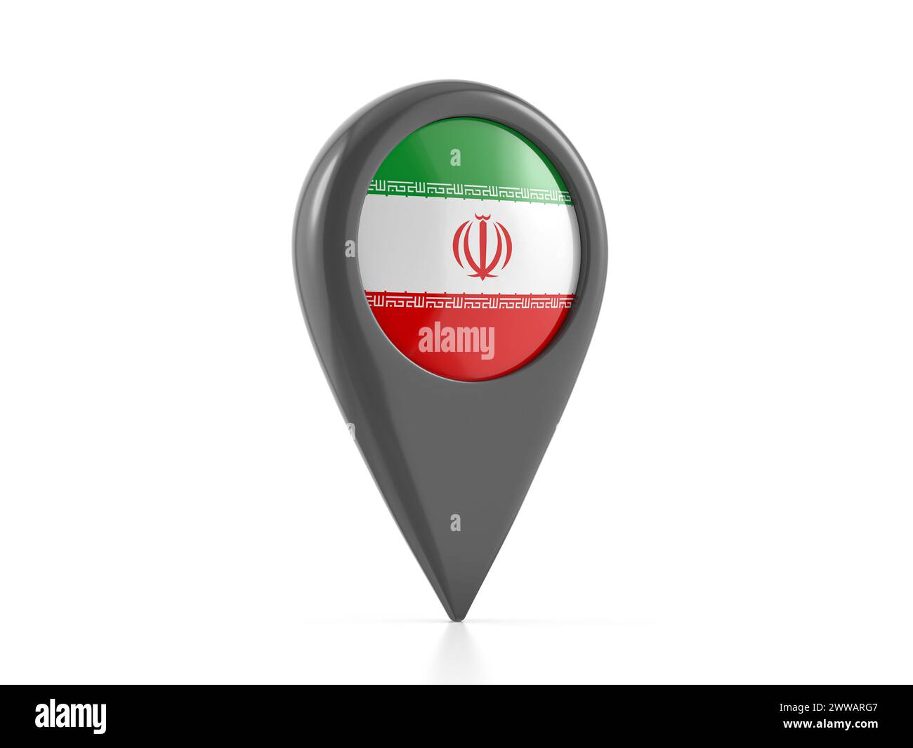 Iran flag map hi-res stock photography and images - Alamy