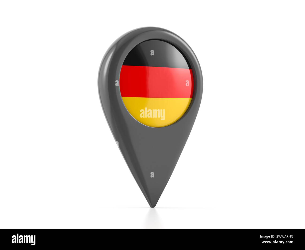 3d germany map flag illustration hi-res stock photography and images ...
