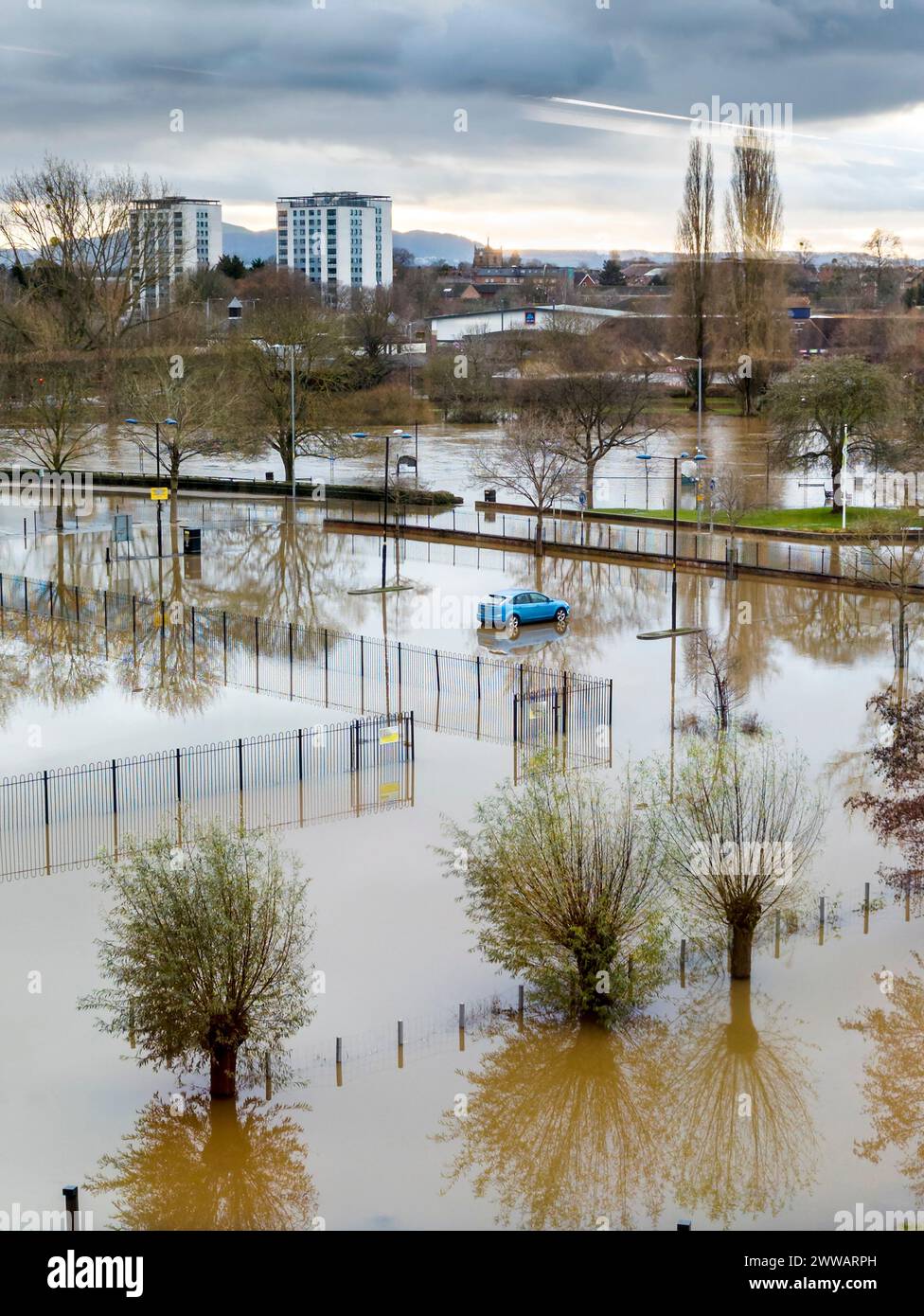 Extreme weather conditions,extensive flooding,after heavy,prolonged ...