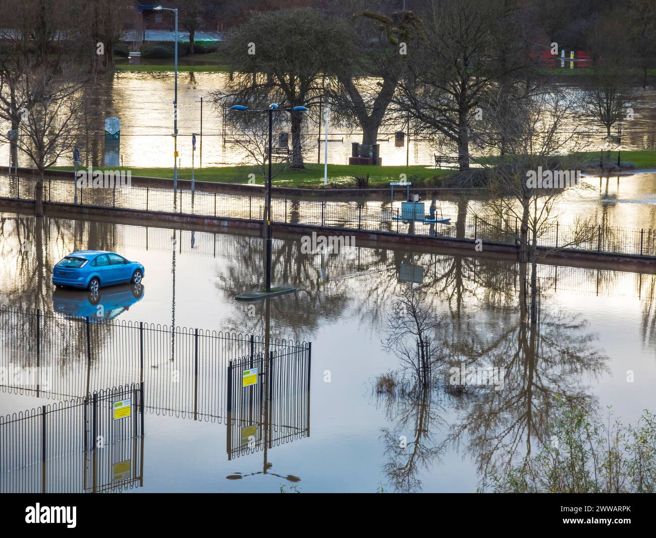 Extreme weather conditions,extensive flooding,after heavy,prolonged ...