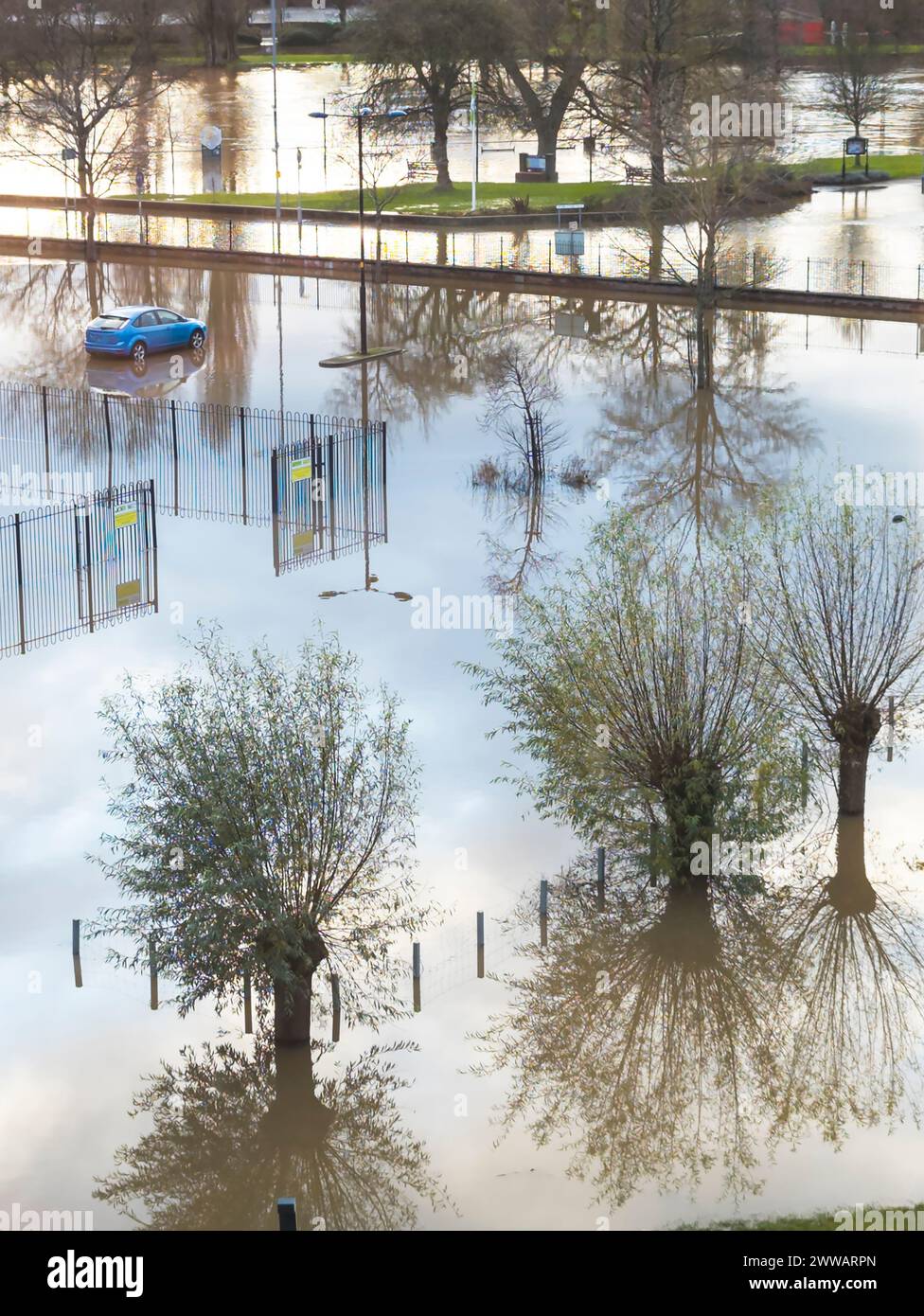 Extreme weather conditions,extensive flooding,after heavy,prolonged ...