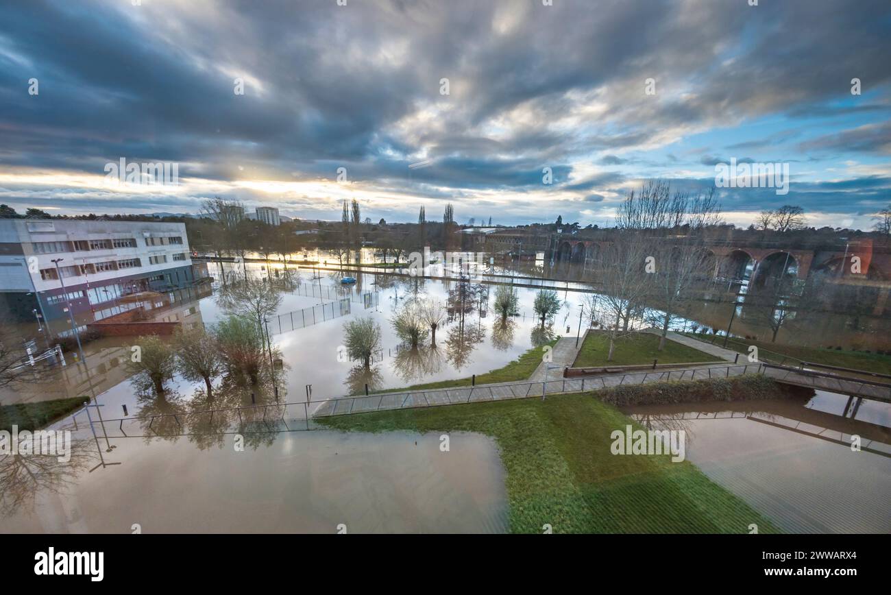 Extreme weather conditions,extensive flooding,after heavy,prolonged ...