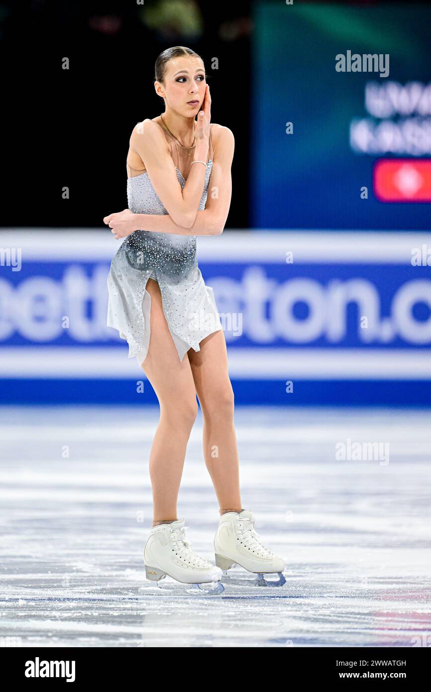 Livia KAISER (SUI), during Women Free Skating, at the ISU World Figure ...
