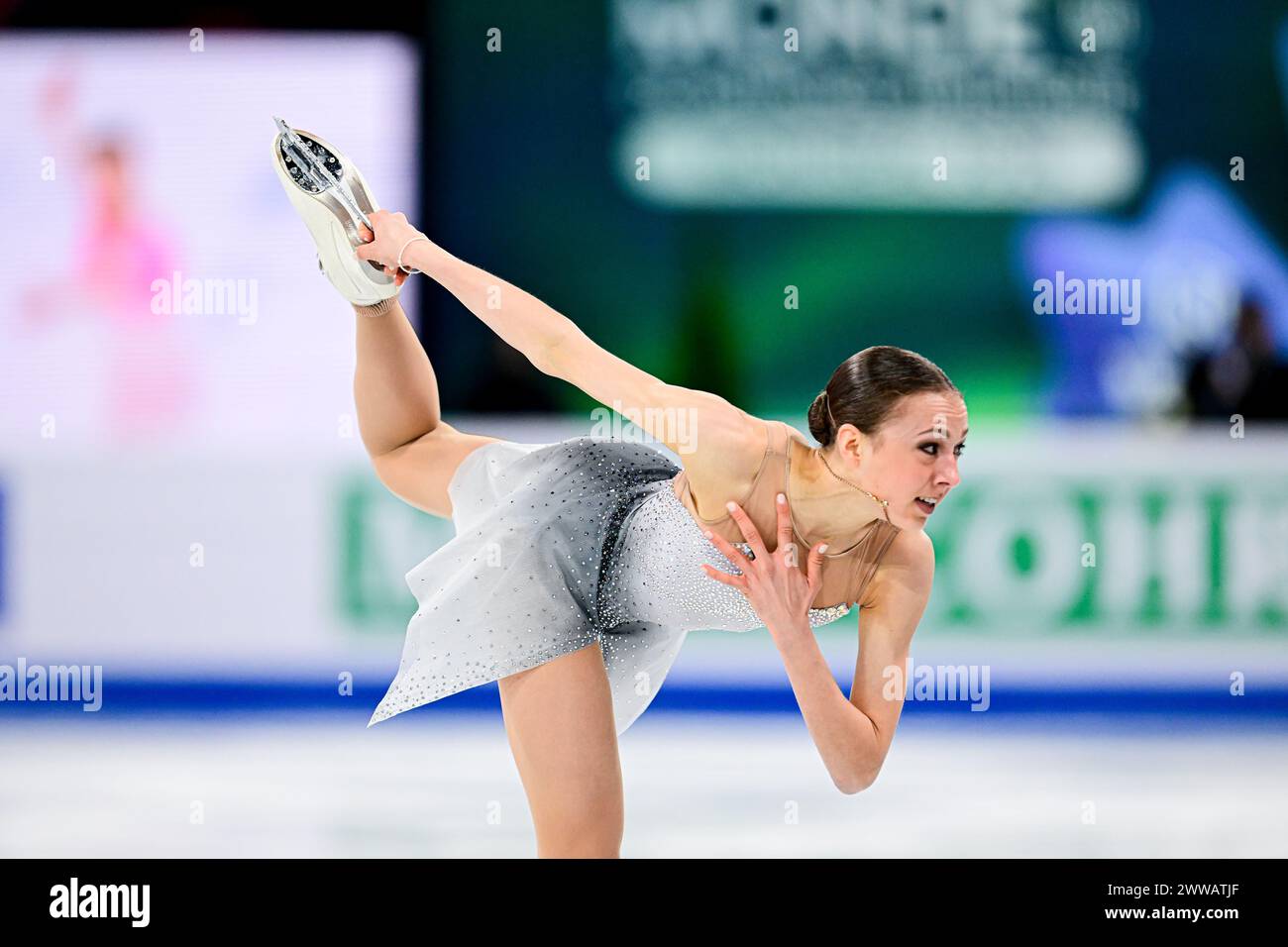 Livia KAISER (SUI), during Women Free Skating, at the ISU World Figure ...