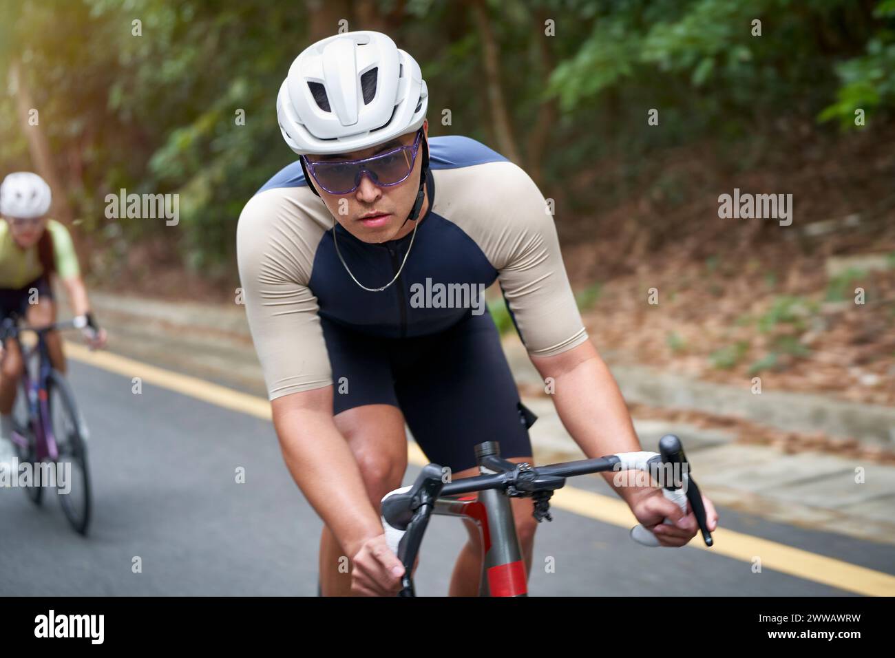 Healthy young man wearing helmet hi-res stock photography and images - Alamy