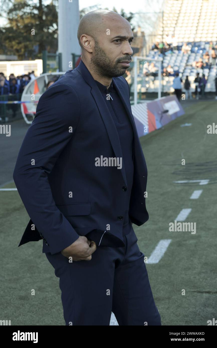 Coach of France Thierry Henry during the International Under 23 ...