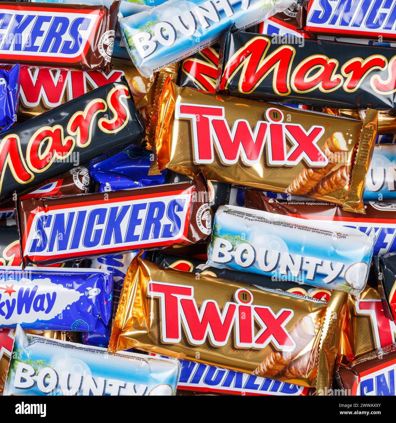 Stuttgart, Germany - November 7, 2023: Products of Mars Inc. company ...