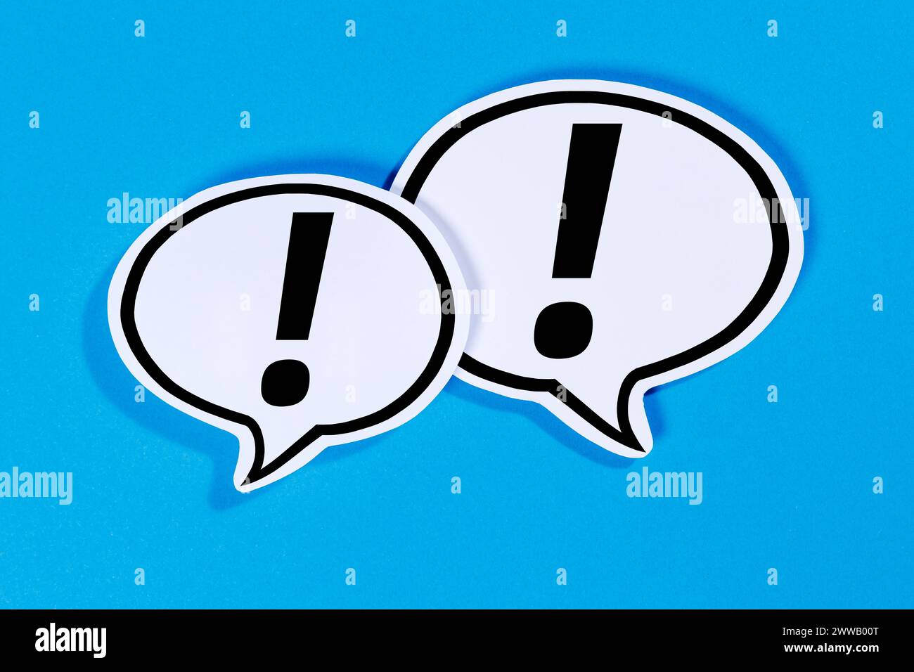 Exclamation mark attention notification alert alarm notice symbol ...