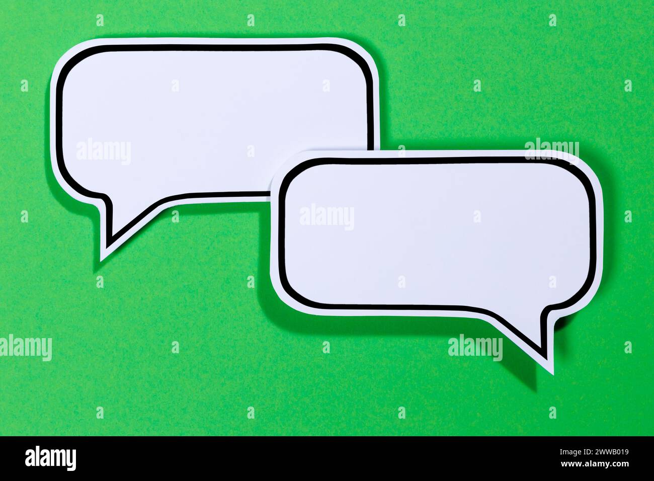 Speech bubbles with copyspace copy space communication information ...