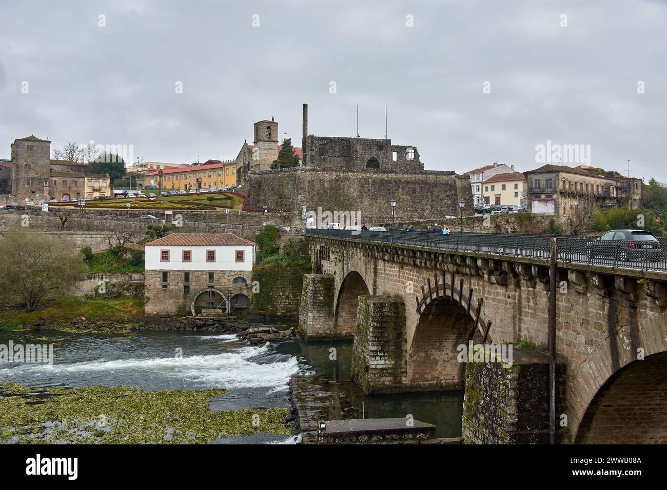 Landscape of the city of Barcelos, Braga district, Portugal. Landscape ...